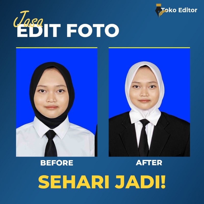 Jual EDIT PAS FOTO PROFESIONAL/EDIT FOTO LAMARAN KERJA/EDIT FOTO GANTI JAZ/EDIT FOTO GANTU ...