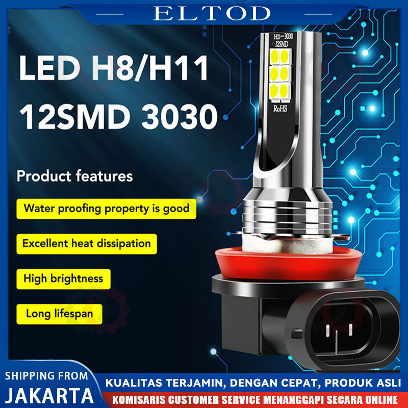 Jual 1Pcs 【LED】 Lampu LED Putih H11 Two Color 24SMD untuk Headlight ...