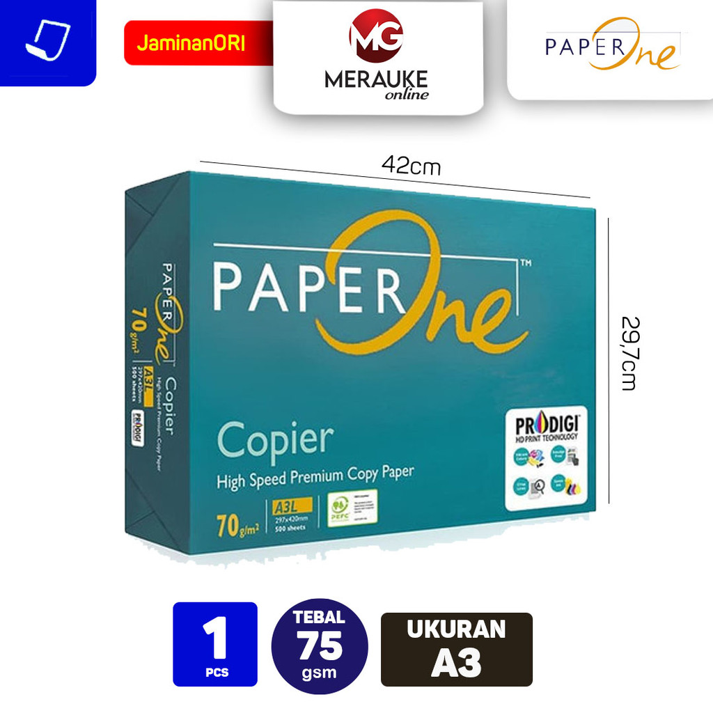 Jual Kertas HVS Paper One A3 75 GSM | Shopee Indonesia