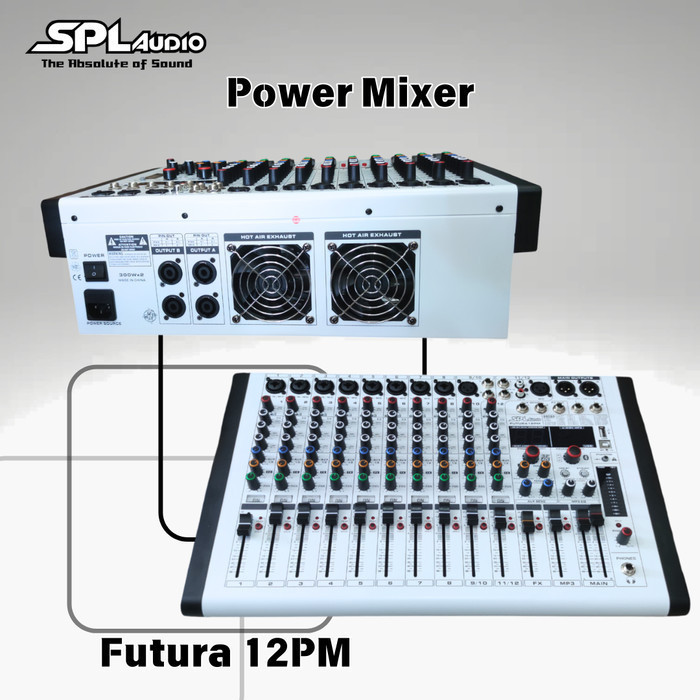 Jual SPL Audio Power Mixer Futura 12PM | Shopee Indonesia