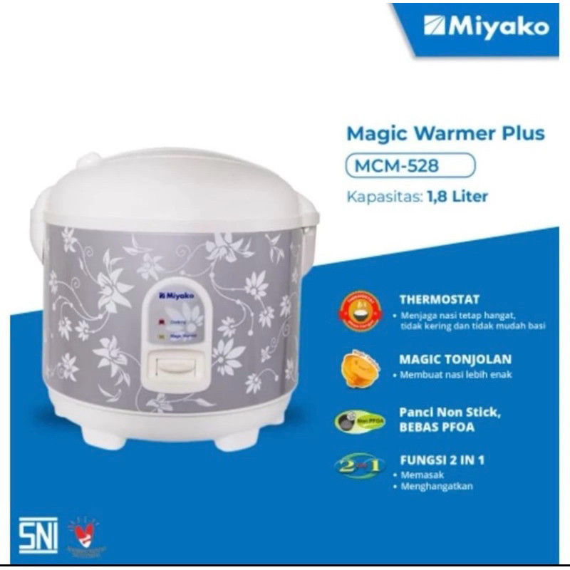 Jual Magic com Miyako mcm 528 1,8liter | Shopee Indonesia