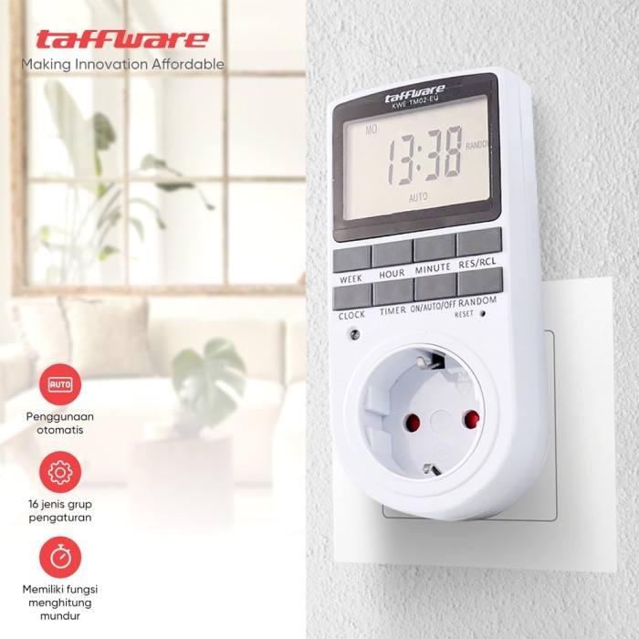 Jual Timer listrik digital Stop kontak programmable switch 10 program ...