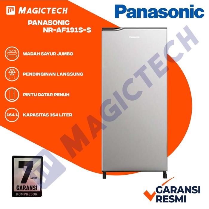 Jual KULKAS PANASONIC 1 PINTU NR-AF191S-S / AF191S ( 164 L ) | Shopee Indonesia