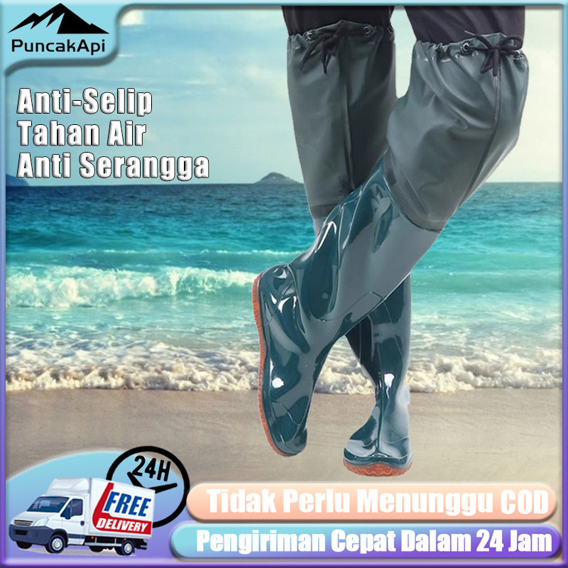 Jual 【COD】Sepatu Boots Boot But Karet Pria Sepatu Sepatu Mancing Sepatu ...