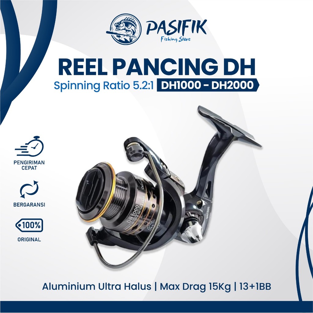 Jual Pusat Alat Pancing - Reel Pancing Spinning Series DH1000-DH2000 ...