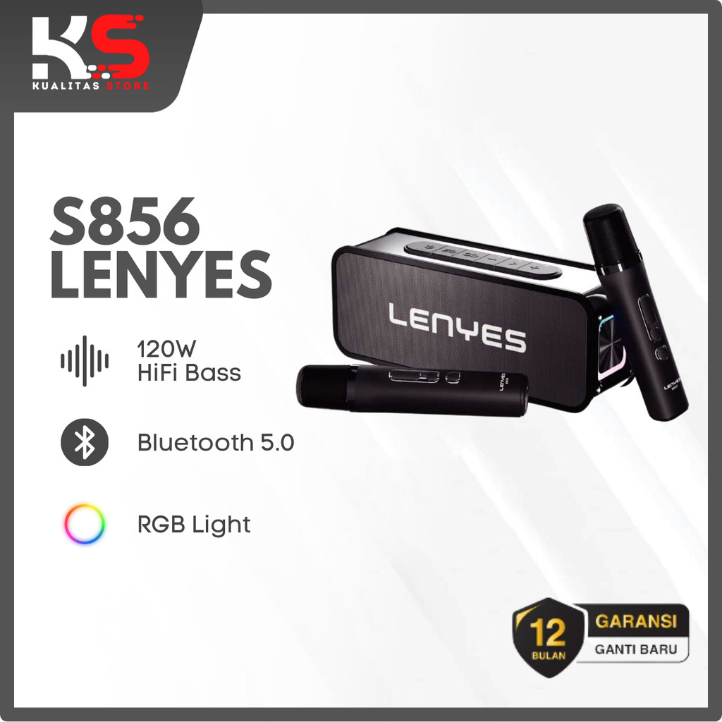 Jual LENYES S856 120W KTV Speaker Karaoke Bluetooth 5.0 TWS IPX5 with DSP Powerfull Audio Plus ...