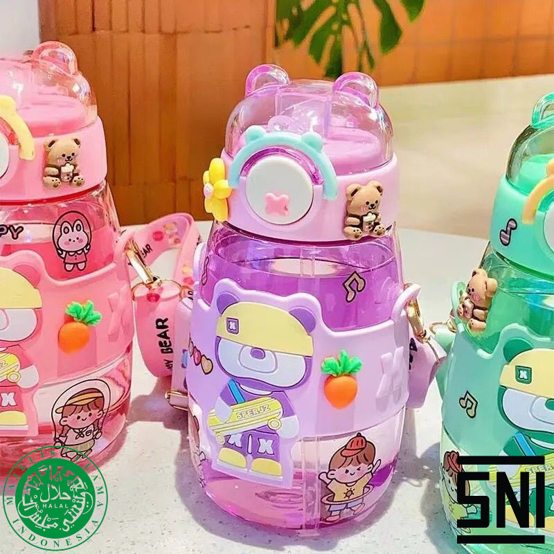 Jual COD - Botol Minum Anak Sekolah SD TK Free Stiker 2D Dan 3D Korea ...