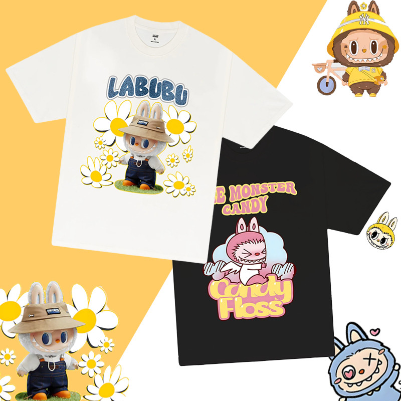 Jual Kaos Oversize Distro Labubu with Daisy Flower T-Shirt The Monster ...