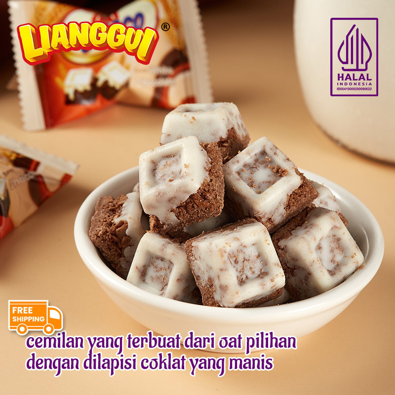 Jual [Makanan ringan cokelat] Halal Lianggui Oat Choco Oatmeal Rasa ...