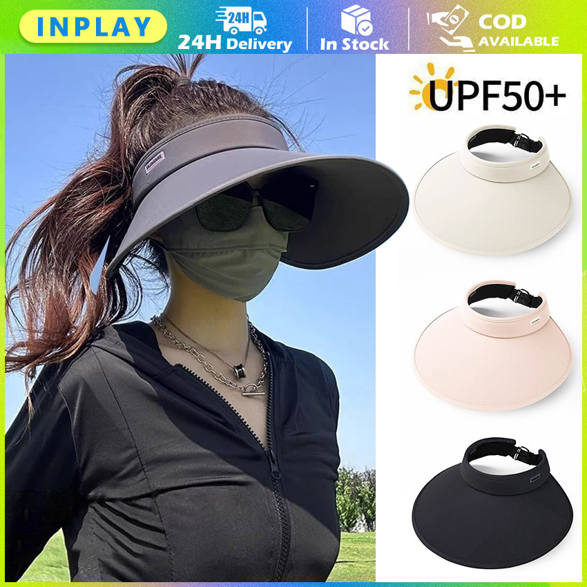 Jual Topi Visor Outdoor 99% Melindungi Dari Sinar UV / Topi Olahraga Sun Hat Wanita UV Bersepeda ...