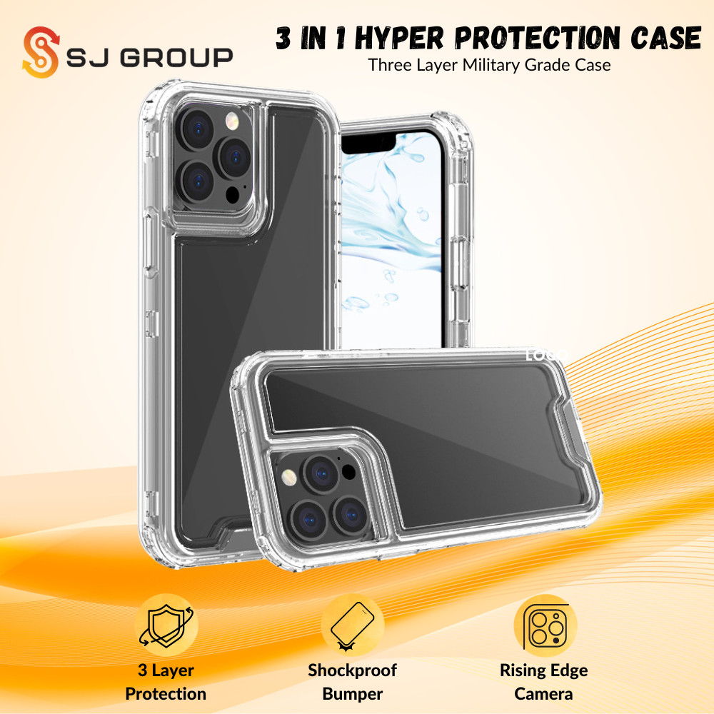 Jual 3 in 1 Hyper Protection Case Military Grade Hybrid Casing for X XS ...