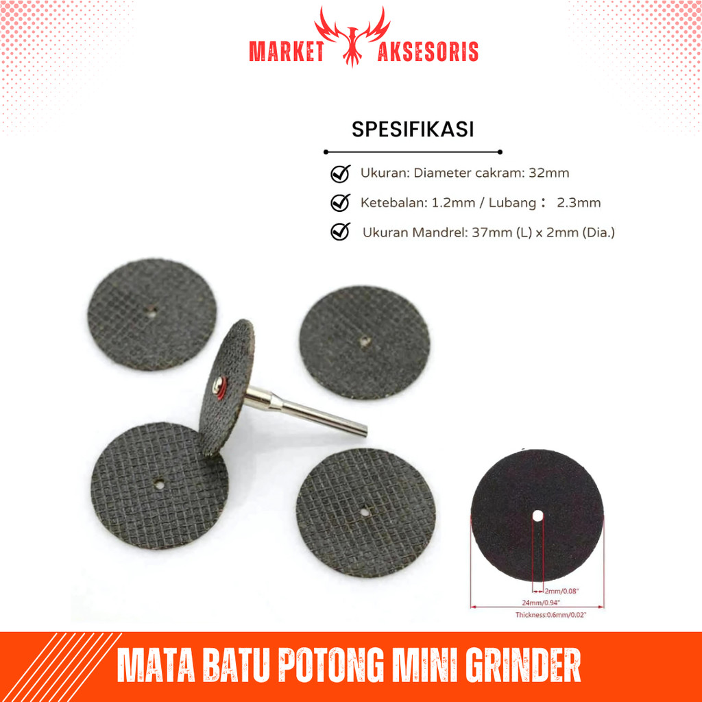 Jual Mata Batu Potong Mini Grinder Mata Gerinda Kecil Cut Off Mini Disc ...