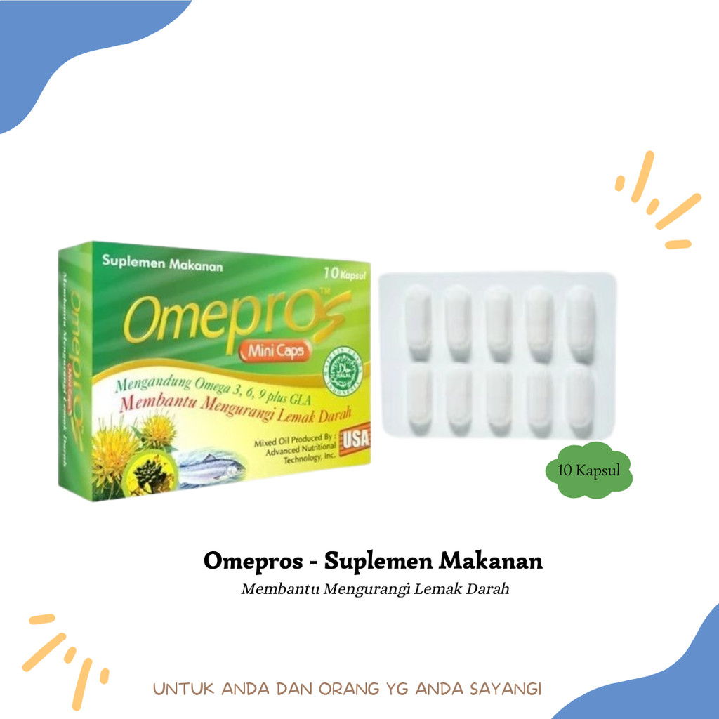 Jual Omepros MiniCaps 10 & 30 Kapsul // suplemen MEMBANTU MENGURANGI ...