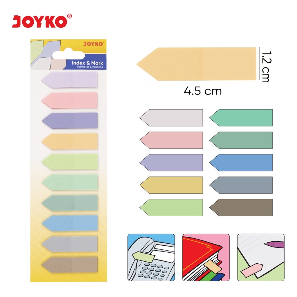Jual INDEX MARK JOYKO IM-63 PLASTIK | MEMO STICK PENANDA BUKU ...