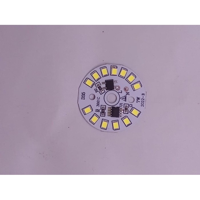 Jual PCB Round LED SMD 2835 Putih 6500K AC 220V - 7 WATT | Shopee Indonesia