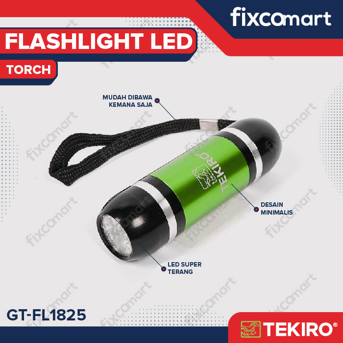 Jual TEKIRO FLASHLIGHT LED TORCH / SENTER LED / PERKAKAS | Shopee Indonesia