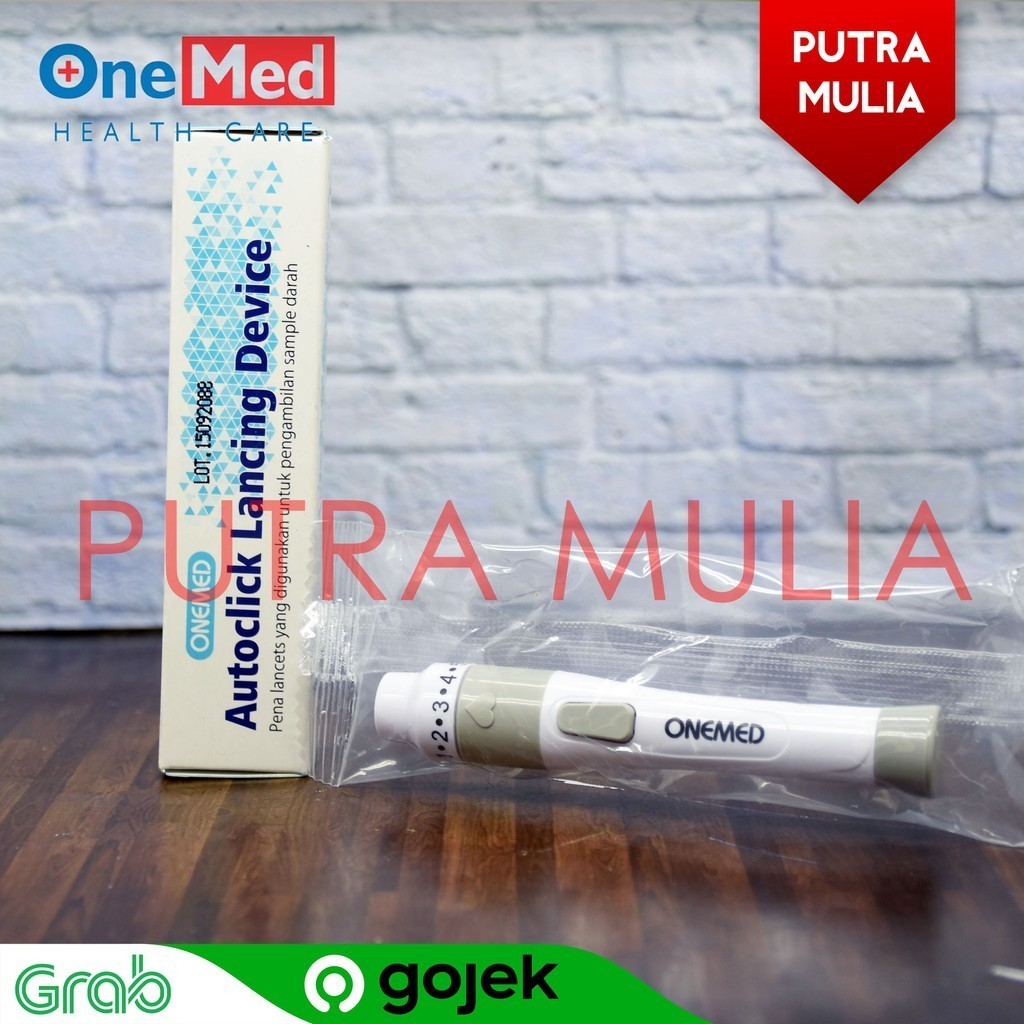 Jual Onemed Lancing Pen Device Autoclick Pena Lancet Bekam Medical ...