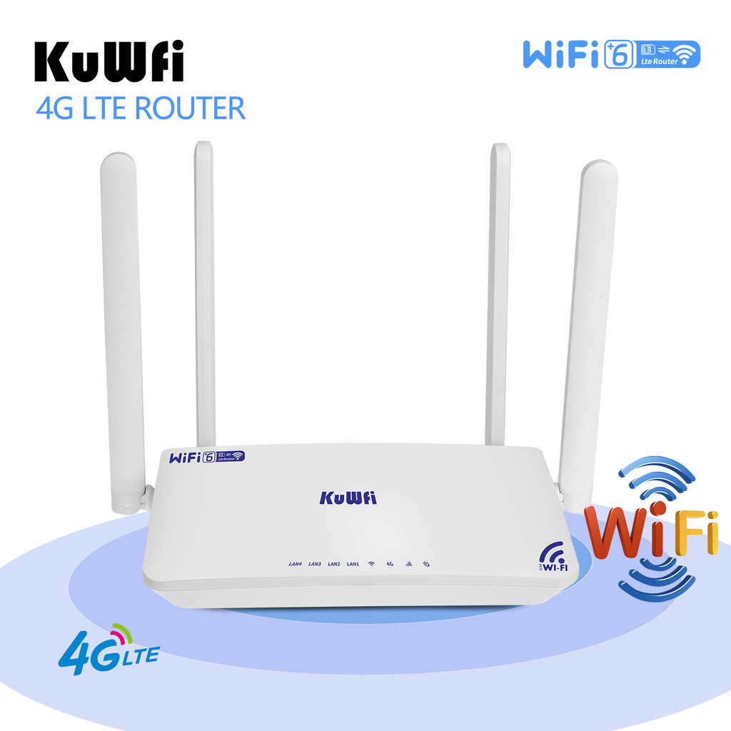 Jual KuWFi 4G LTE WiFi Router 300Mbps 2.4GHz High-Speed USB 2 0 WPS ...