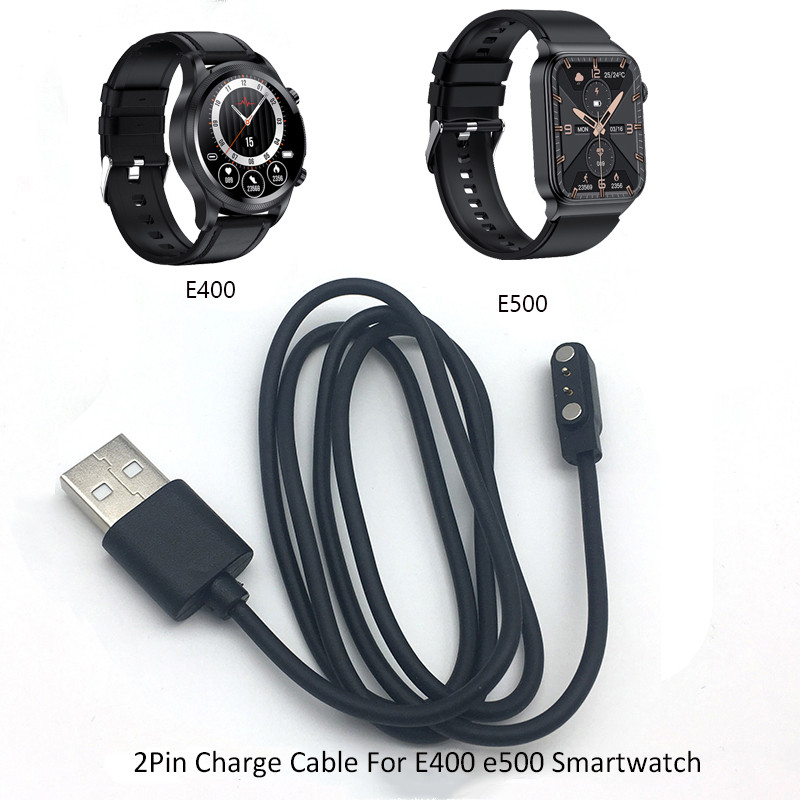 Jual high quality 2pin charger cable for E300 E400 E500 ecg ppg Smart ...