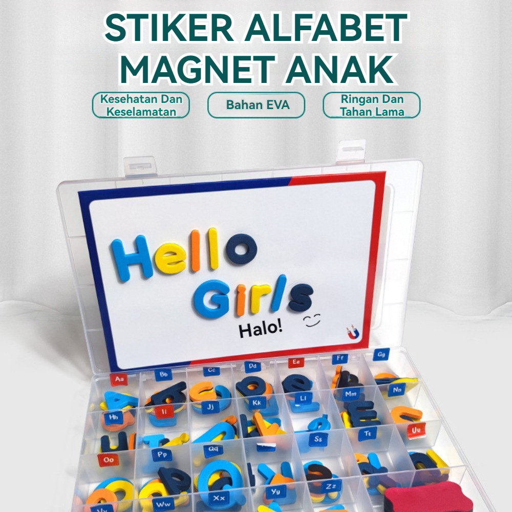 Jual New MONTESSORI Eva Foam Magnetic Movable Alphabet Lowercase ...