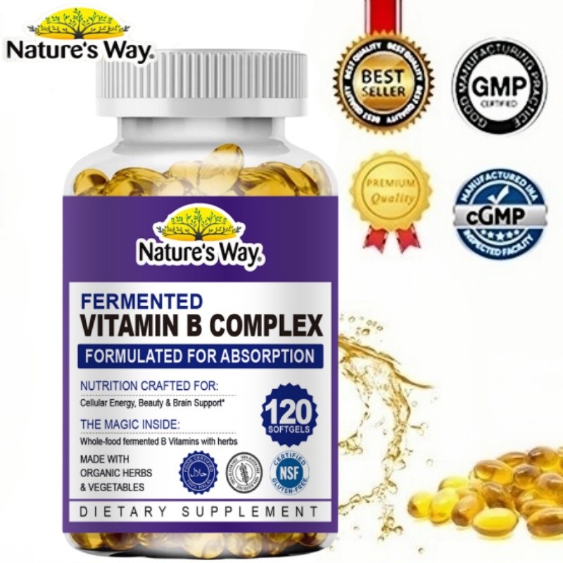 Jual ORIGINAL! Nature's Way Vitamin B Complex Softgels Energy ...