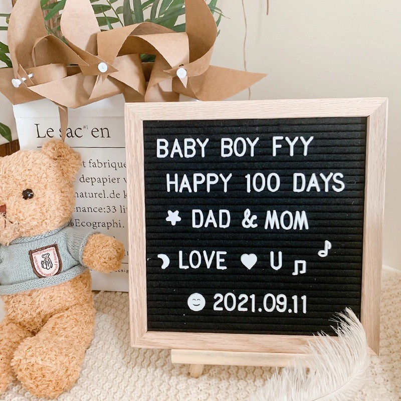 Jual Papan Nama Bayi / Felt Letter Board Set / Papan Huruf Letter Board ...