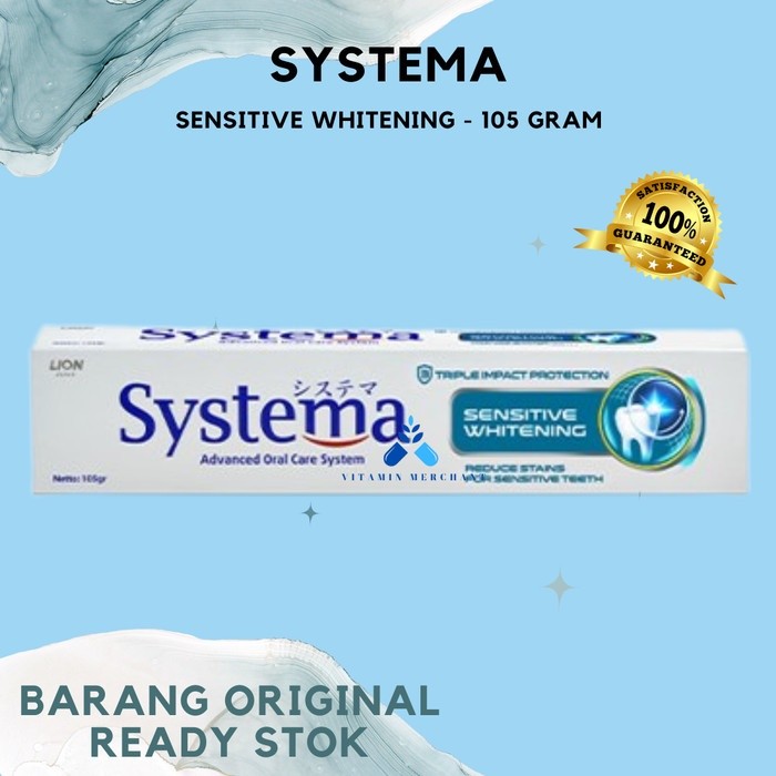 Jual Systema Pasta Gigi Sensitive Whitening 105 gr - vm2 | Shopee Indonesia