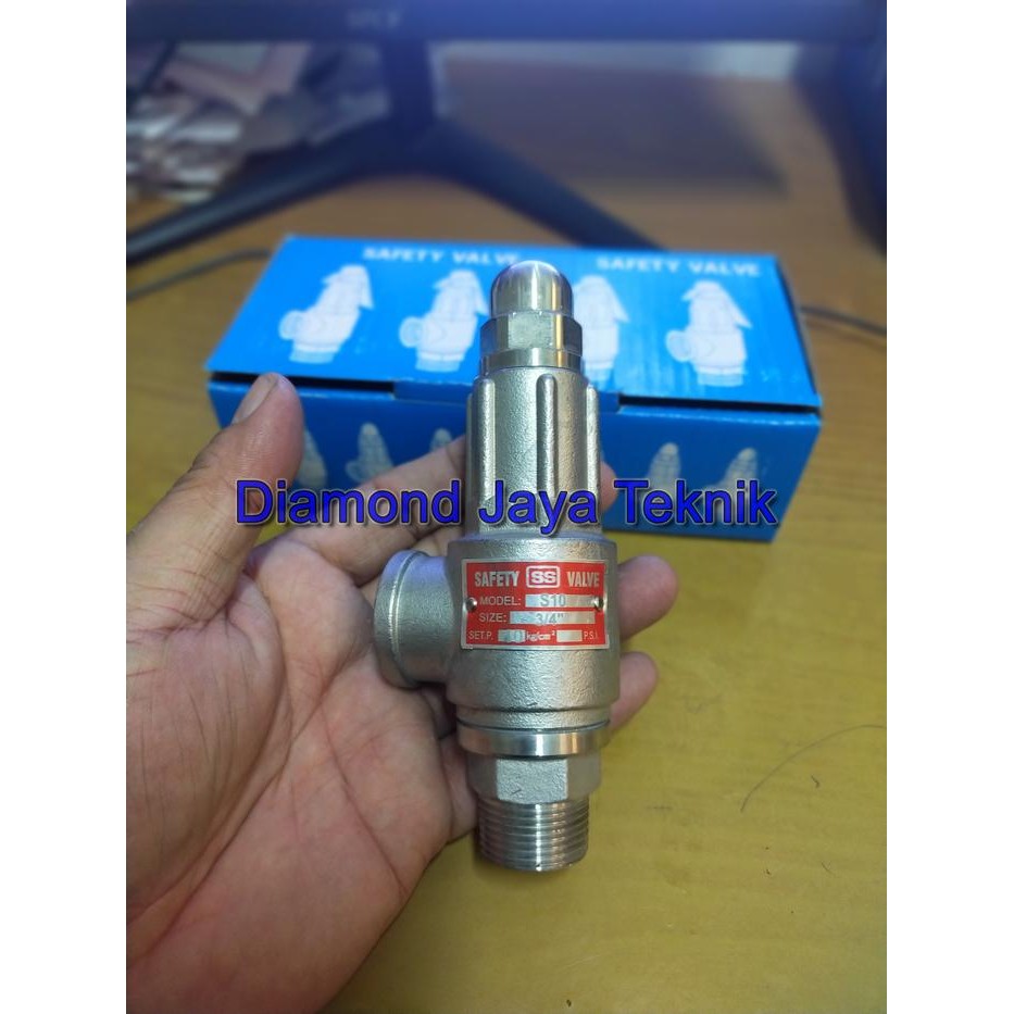 Jual Safety Valve Steinless Steel 3/4" inch / Safety Relief Valve SS ...