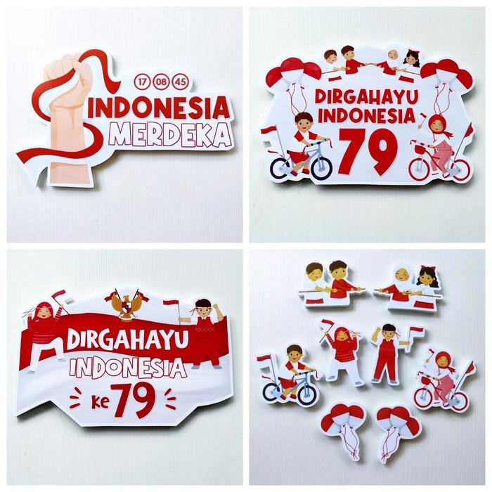 Jual Promo BOARD HUT RI AGUSTUSAN DEKORASI BACKDROP SEPEDA HIAS DAN ...
