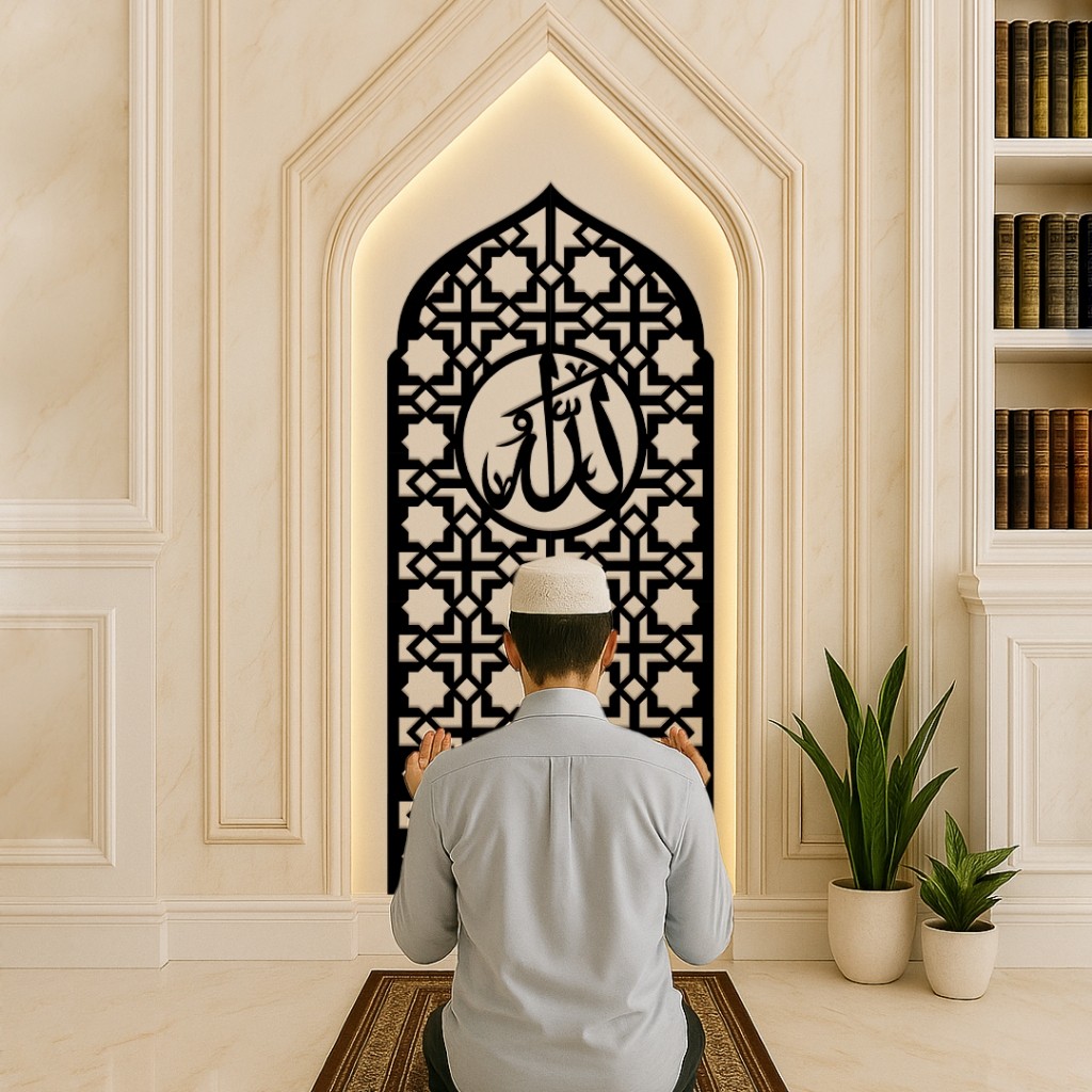 Jual RuangMihrab - Mihrab Mushola Rumah Minimalis Bahan Kayu Hiasan ...
