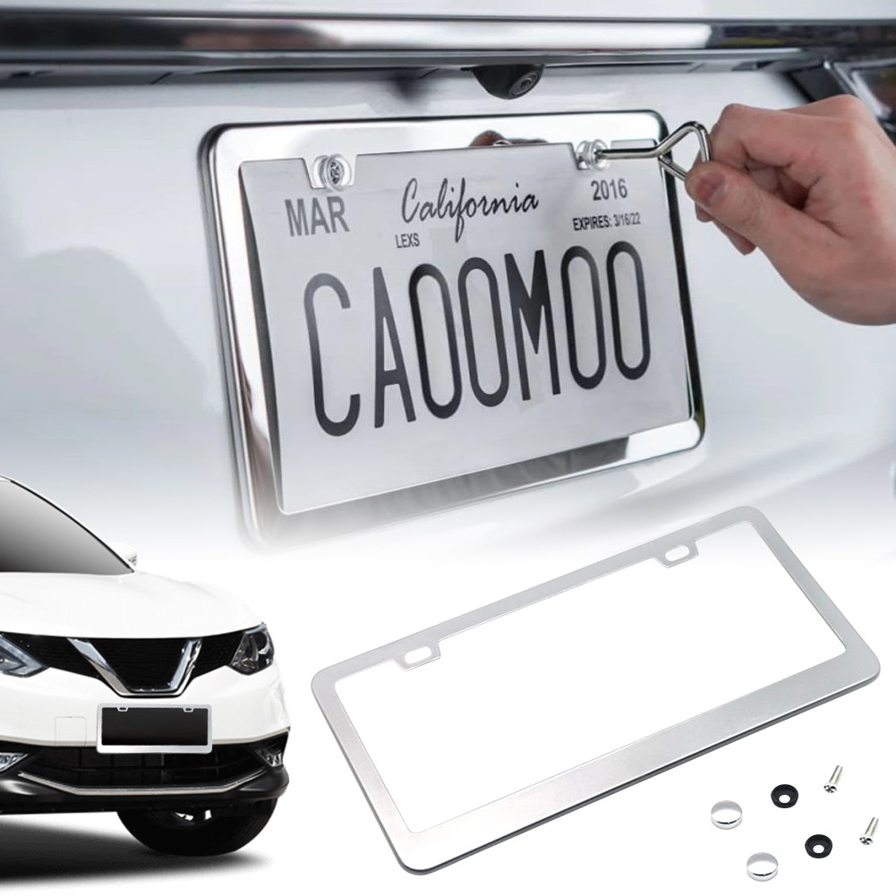 Jual Tempat Plat Mobil Stainless Steel Karat Ukuran Standar Dudukan ...