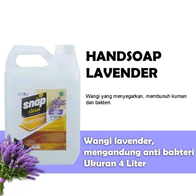 Jual Snap Hand Soap 4L - Lavender/Peppermint Sabun Cuci Tangan ...