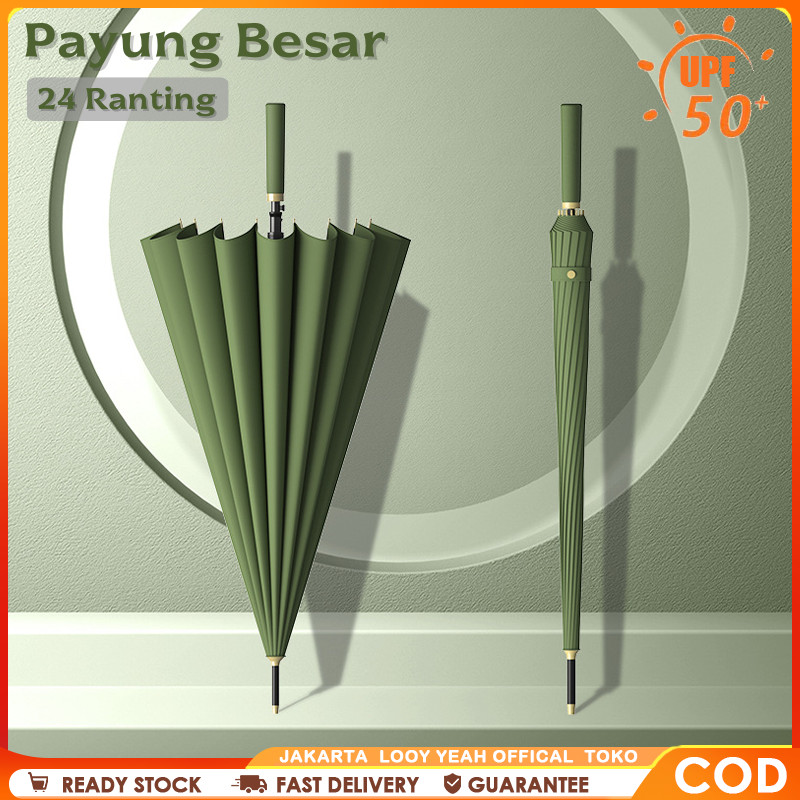 Jual Payung Besar Jumbo Golf Jari Fiber Premium Quality Payung 24 ...
