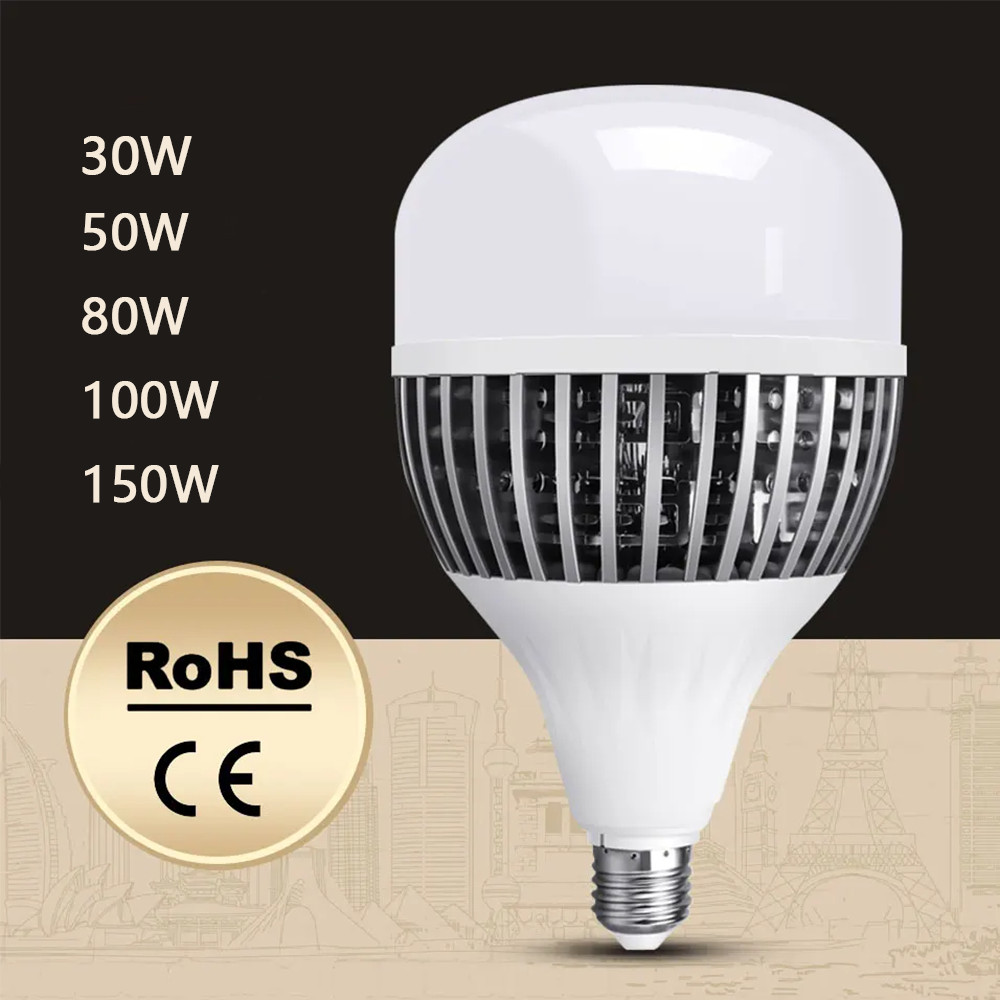 Jual LED E27 High Power Bulb Light 150W 100W 80W 50W 30W AC220V 230 ...