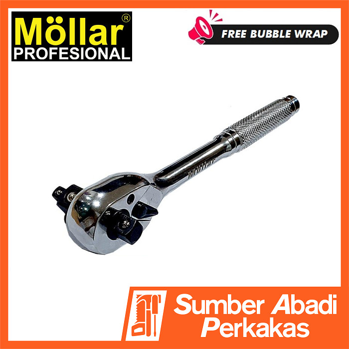 Jual MOLLAR Gagang Ratchet 3 In 1 Handle Rachet Kunci Stang Sok Shock ...