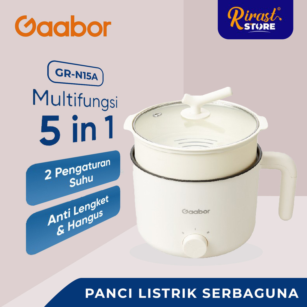 Jual Gaabor Panci Listrik Low Watt Serbaguna Electric Cooker Anti ...