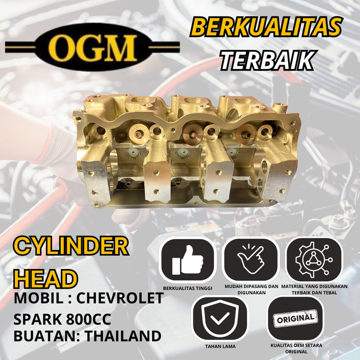 Jual OGM - PREMIUM CYLINDER SILINDER HEAD DEKSEL MOBIL CHEVROLET SPARK ...