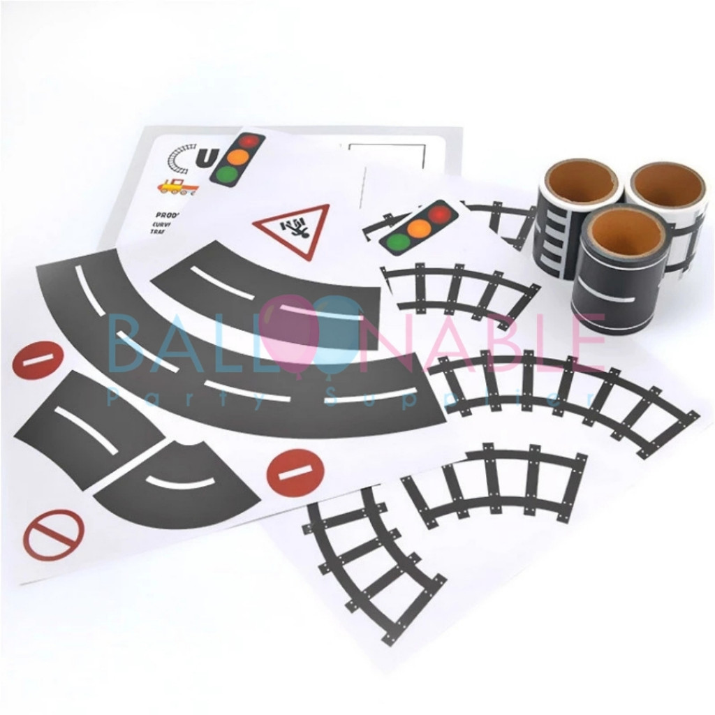 Jual Paper Road Railway Tape / Mainan Anak Stiker Jalan Raya / Stiker ...
