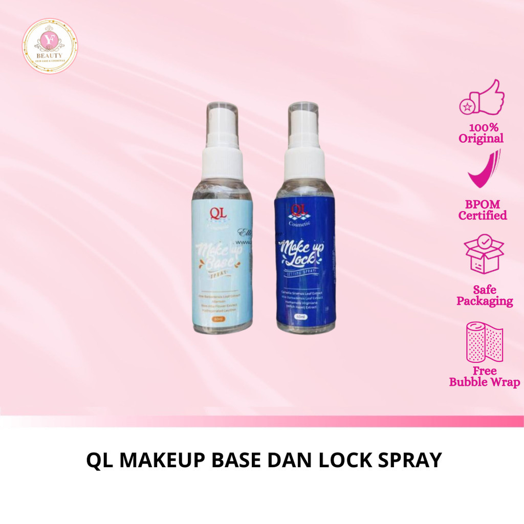 Jual YF BEAUTY QL MAKEUP BASE DAN LOCK SPRAY | Shopee Indonesia