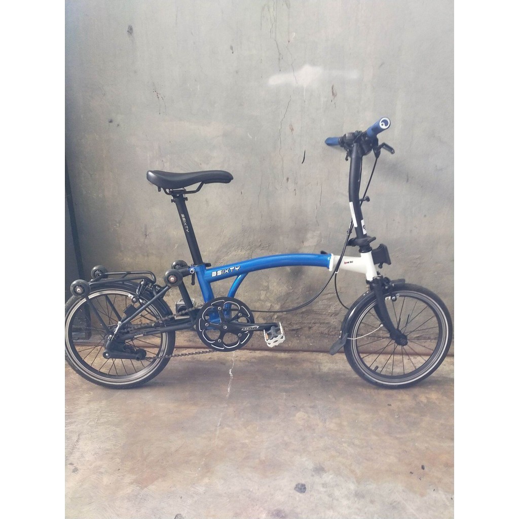 Jual Sepeda Lipat 3sixty Kondisi mulus sudah Upgrade | Shopee Indonesia