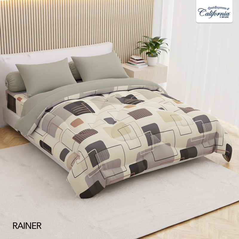 Jual CALIFORNIA Bed Cover King Fitted 180x200 Rainer | Shopee Indonesia