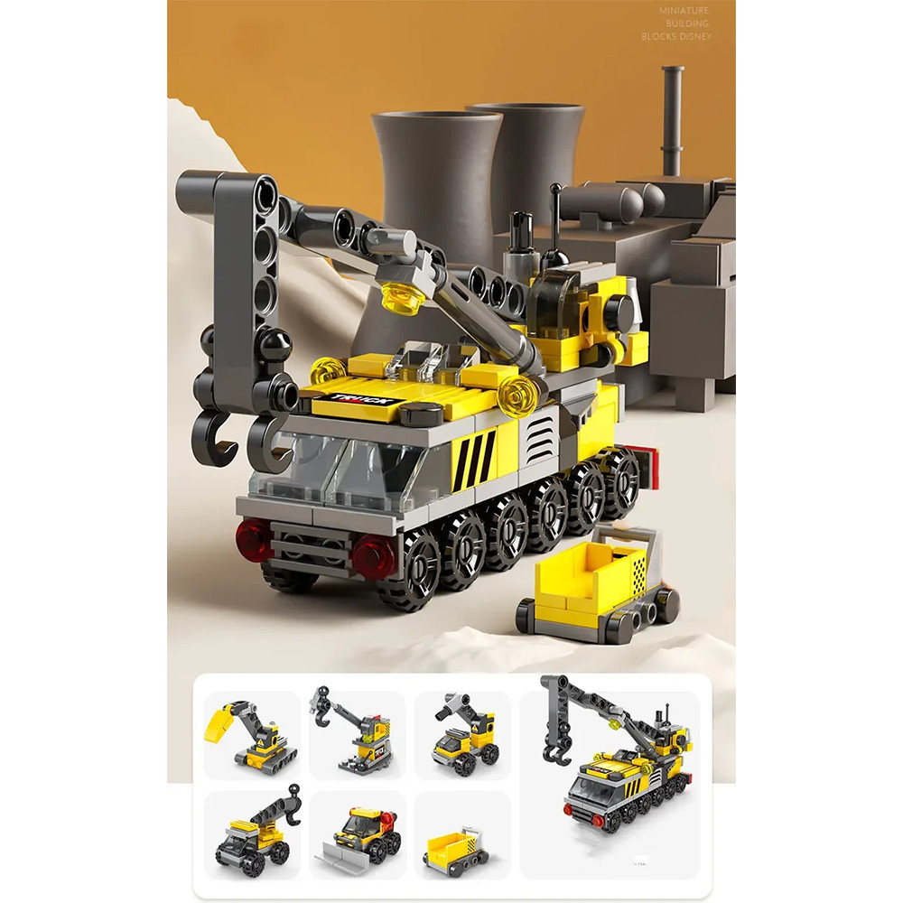 Jual PROMO Mainan Balok Susun Contruction Team 6in1 LEGO 142 Brick ...