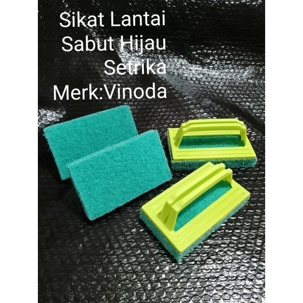 Jual Sikat Lantai Sabtu Hijau/Sikat Lantai Spon Hijau/Sikat Spon ...