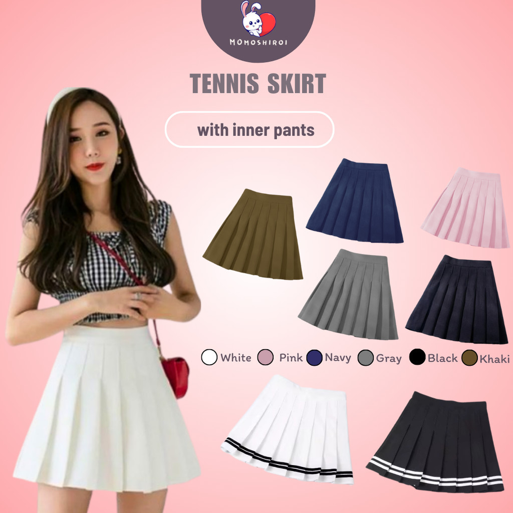 Jual Tennis Skirt/ Rok Pendek/ Rok Celana/ Pleated Tartan Skater Mini ...