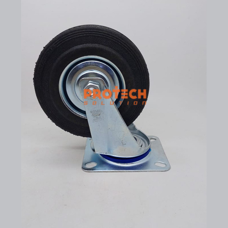 Jual TRIPLE S Roda Karet Hitam Hidup Swivel 5in inch troli kereta ...
