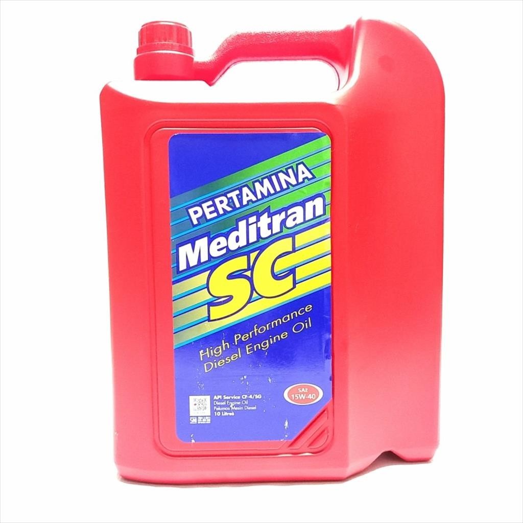 Jual Oli mesin diesel Pertamina Meditran SC sae 15W-40 10 liter galon ...