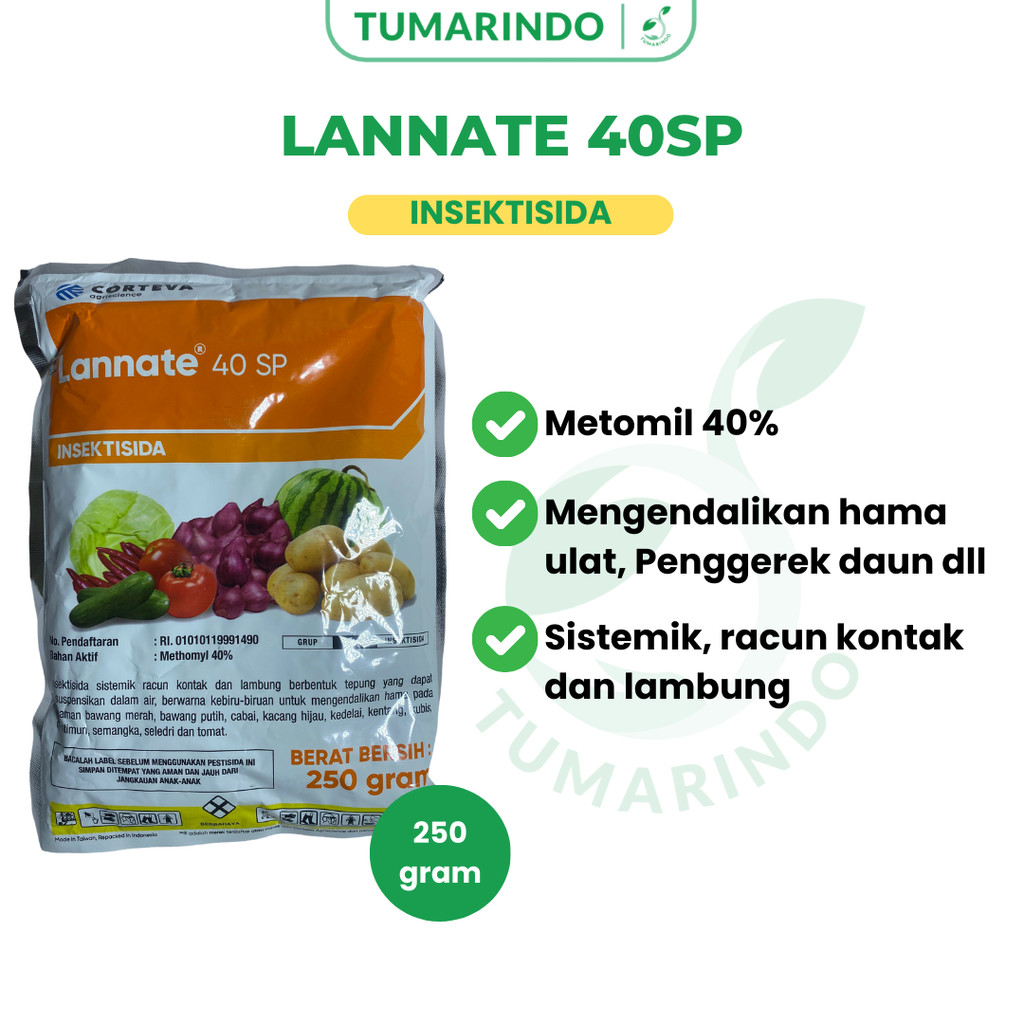 Jual Lannate 40wp 250gram Metonil Insektisida Mengendalikan Hama Ulat ...
