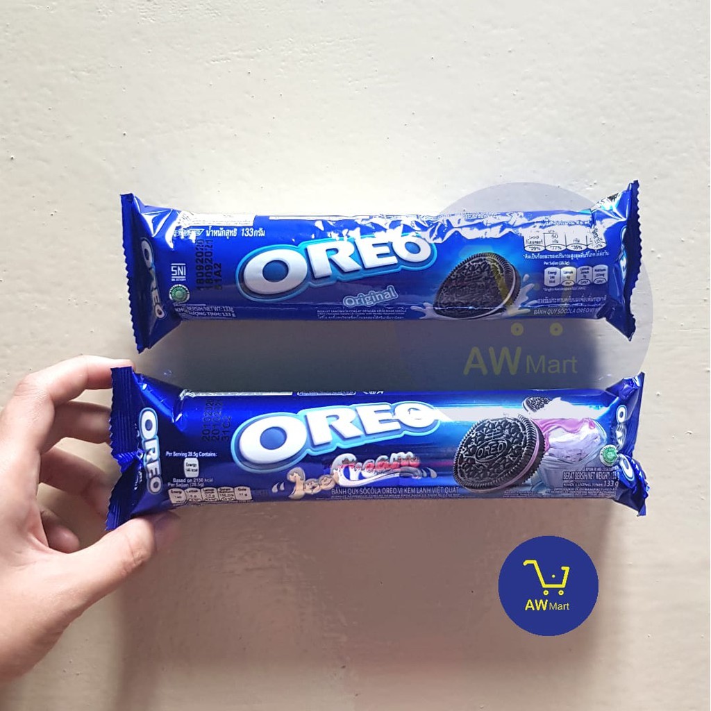 Jual OREO ORIGINAL VANILA & ICE CREAM 119gr | Shopee Indonesia