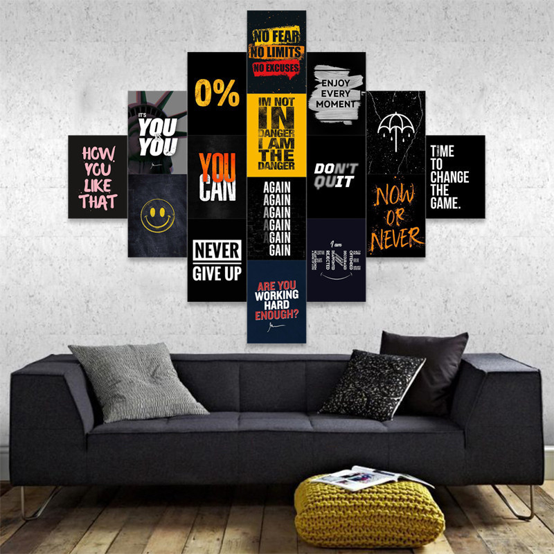 Jual Murah (isi 16pcs) Poster Dinding Aesthetic Ukuran A6 A5 A4 Absurd ...