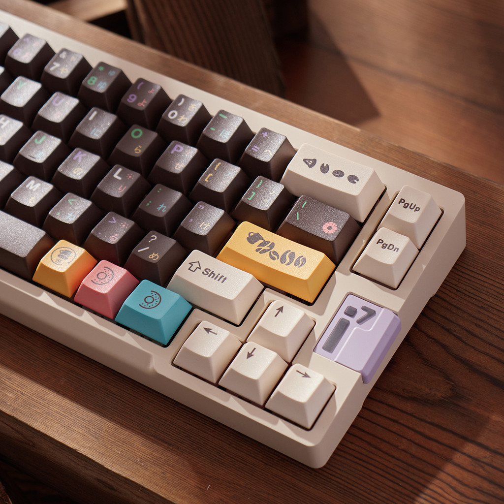 Jual Yongqiu Donuts Keycaps Jepang lucu berwarna coklat PBT tinggi ...